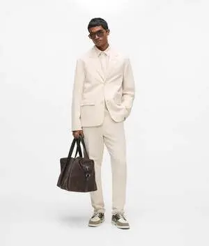 Karl Lagerfeld Linen Blazer - Natural