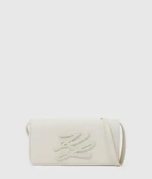 Karl Lagerfeld Karl Lagerfeld K/Autograph Patch Mini Crossbody Bag Off White