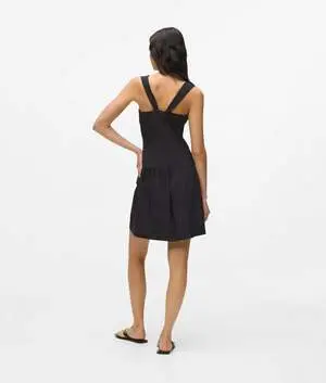 KL JEANS Jeans Viscose Blend Tie Detail Mini Dress