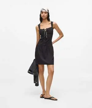 KL JEANS Jeans Viscose Blend Tie Detail Mini Dress