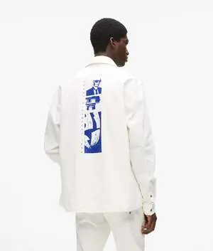 Karl Lagerfeld Graphic Karl Print Denim Overshirt