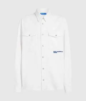 Karl Lagerfeld Graphic Karl Print Denim Overshirt