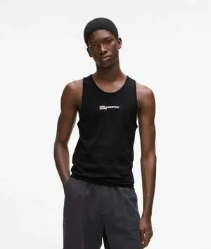 KL JEANS Jeans Logo Tank Top - Black