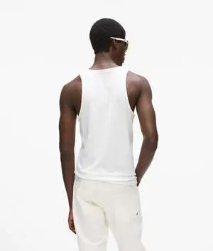 KL JEANS Jeans Logo Tank Top - White