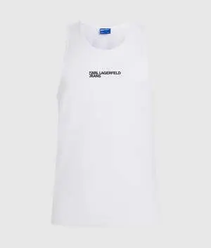 KL JEANS Jeans Logo Tank Top - White