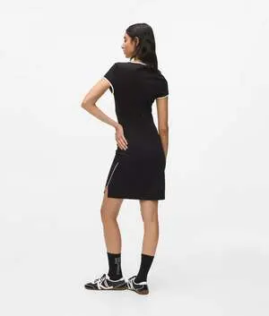 KL JEANS Jeans Fitted Mini Dress With Contrasting Piping