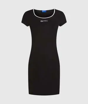 KL JEANS Jeans Fitted Mini Dress With Contrasting Piping