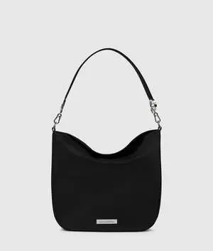 Karl Lagerfeld Ikon Smooth Hobo Bag - Black