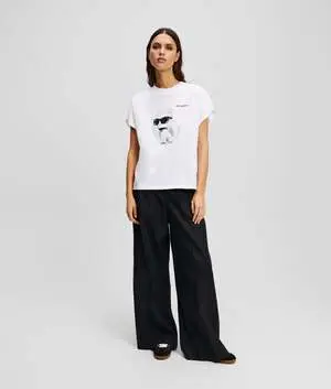 Karl Lagerfeld Ikon Choupette Organic Cotton T-shirt