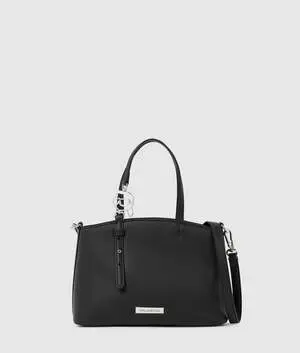 Karl Lagerfeld Ikon Smooth Small Tote Bag - Black