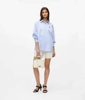 Karl Lagerfeld Ikon Smooth Small Tote Bag - Off White