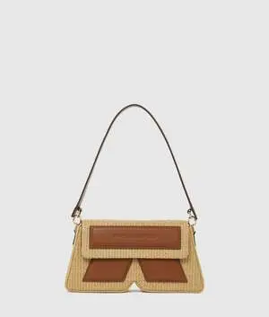 Karl Lagerfeld Karl Lagerfeld Ikon K Woven Shoulder Bag Natural-tan