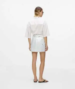 KL JEANS Jeans Metallic Coated Mini Skirt