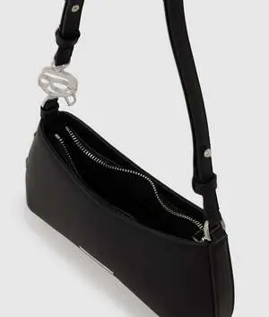 Karl Lagerfeld Ikon Smooth Mini Shoulder Bag - Black