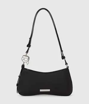 Karl Lagerfeld Ikon Smooth Mini Shoulder Bag - Black