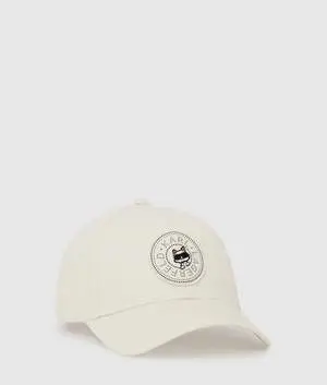 Karl Lagerfeld Ikon Choupette Baseball Cap - Off White