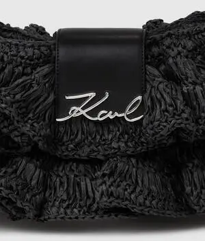 Karl Lagerfeld K/signature Ruffle Shoulder Bag