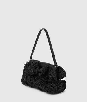 Karl Lagerfeld K/signature Ruffle Shoulder Bag