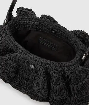 Karl Lagerfeld K/signature Ruffle Shoulder Bag