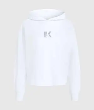 KL JEANS Jeans Regular Fit K Logo Hoodie - White