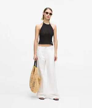 KL JEANS Jeans Knitted Halterneck Top - Black