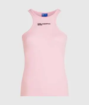 KL JEANS Jeans Ribbed Logo Racerback Tank Top - Fairytale
