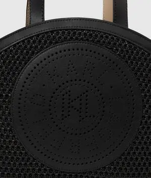 Karl Lagerfeld K/circle Small Mesh Tote Bag - Black