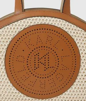 Karl Lagerfeld K/circle Small Mesh Tote Bag - Natural-tan