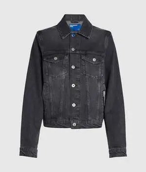 KL JEANS Grey Cotton Denim Jacket