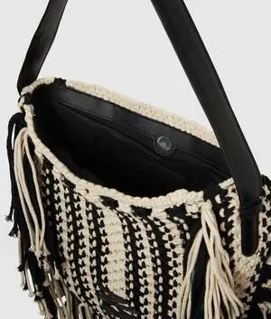 Karl Lagerfeld K/autograph Fringe Shoulder Bag