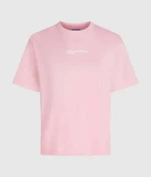 KL JEANS Jeans Regular-fit Organic Cotton T-shirt With Logo Detail - Fairytale