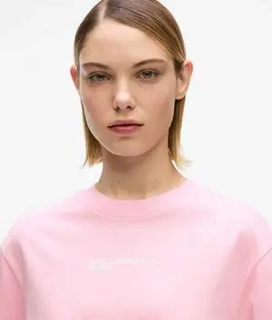 KL JEANS Jeans Regular-fit Organic Cotton T-shirt With Logo Detail - Fairytale