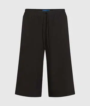 KL JEANS Jeans Linen Blend Bermuda Shorts - Black