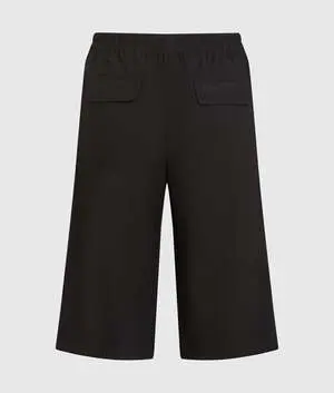 Karl Lagerfeld Linen Blend Bermuda Shorts - Black