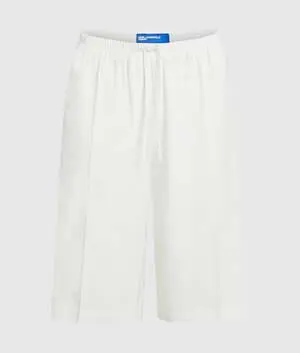 KL JEANS Jeans Linen Blend Bermuda Shorts - Off White