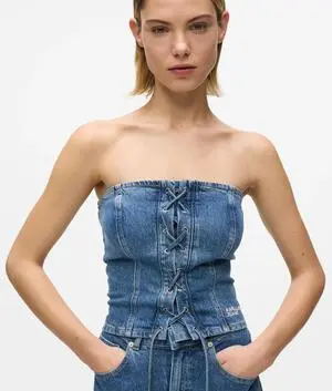 KL JEANS Jeans Denim Lace-up Bustier