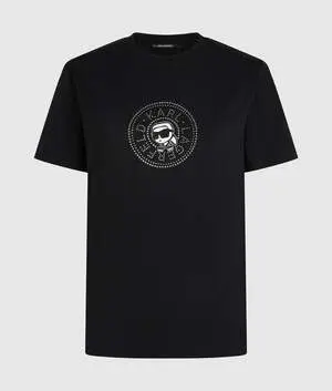Karl Lagerfeld Ikon Logo T-shirt - Black