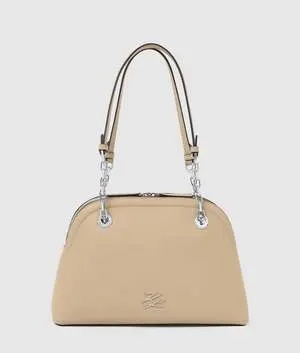 Karl Lagerfeld K/autograph Medium Bowling Bag - Safari