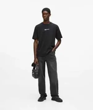 KL JEANS Frame Logo Regular T-shirt - Black