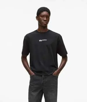 KL JEANS Frame Logo Regular T-shirt - Black