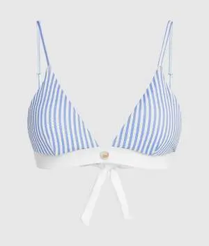 Karl Lagerfeld Gold Button Bikini Top