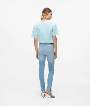 KL JEANS Split-hem High-rise Skinny Jeans