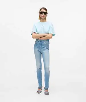KL JEANS Split-hem High-rise Skinny Jeans