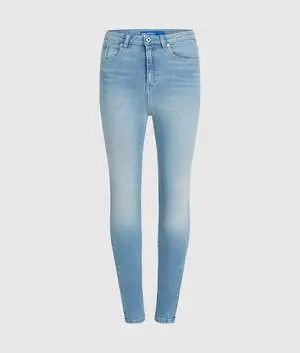 KL JEANS Split-hem High-rise Skinny Jeans