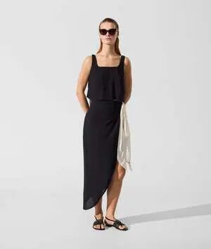 Karl Lagerfeld Sleeveless Beach Top With Signature Bows