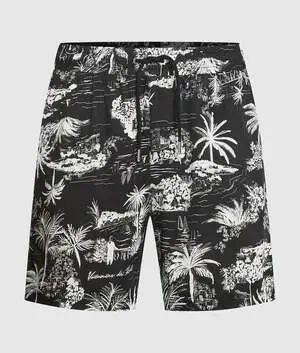 Karl Lagerfeld All-over Print Tropical Shorts