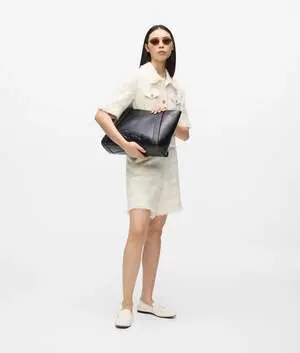 Karl Lagerfeld Short-sleeved Bouclé Cropped Blazer With Gold Autograph Buttons