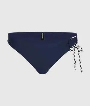 Karl Lagerfeld Signature Nautical Bikini Bottom - Medieval Blue