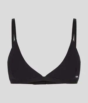 Karl Lagerfeld Ikon Ribbed Padded Bralette