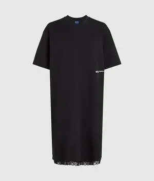KL JEANS Jeans Lace Hem Relaxed T-shirt Dress